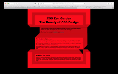"CSS Zen Garden Website" by Ian Morrison
